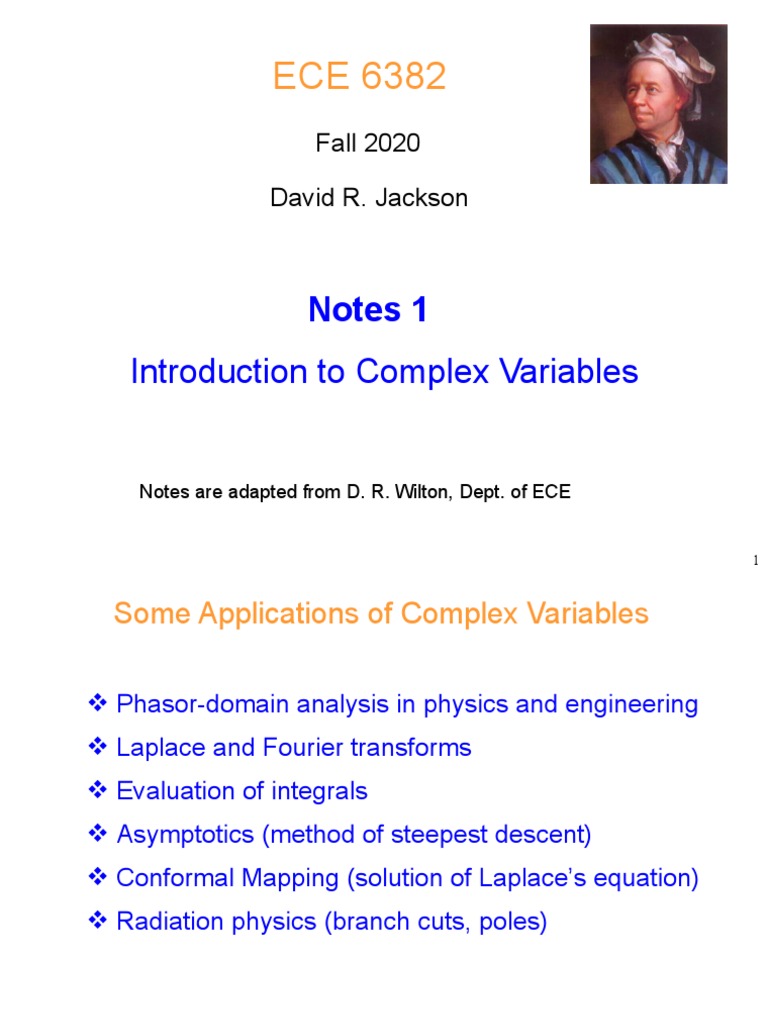 Introduction Complex Variables | PDF | Sine | Complex Number
