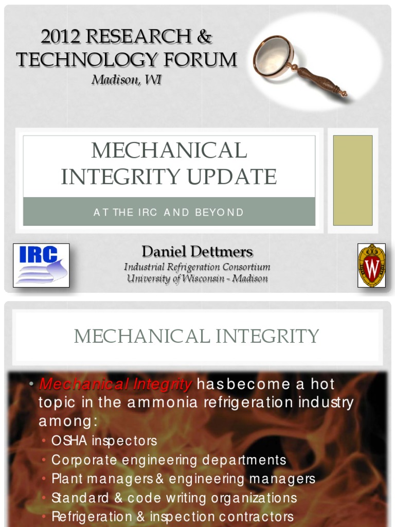 Mechanical Integrity Update | PDF | Nondestructive Testing | Radiography