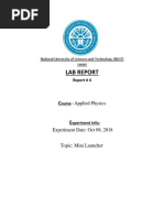 Projectile Motion Lab Report | PDF | Projectiles | Spacetime