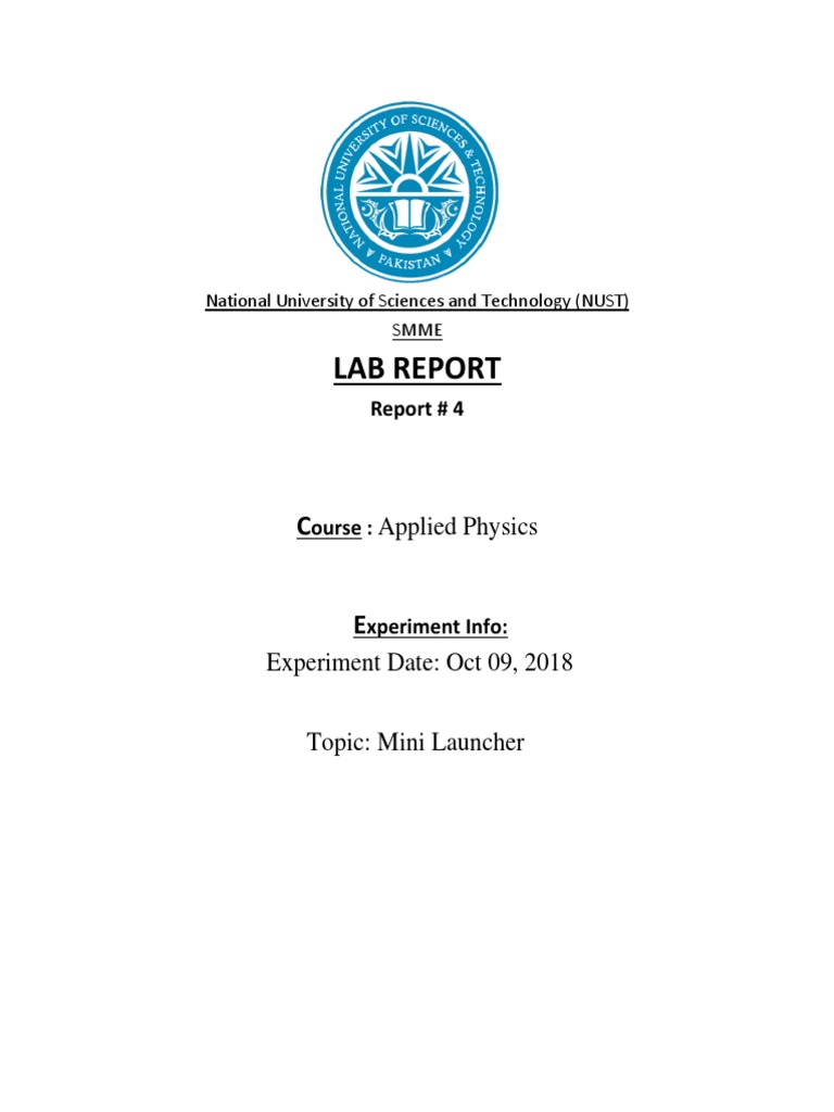 Lab Report: Applied Physics | PDF | Projectiles | Classical Mechanics