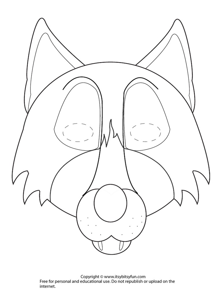 Wolf Mask To Color | PDF