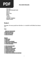 Script Little Mermaid-Scene 1-5 | PDF