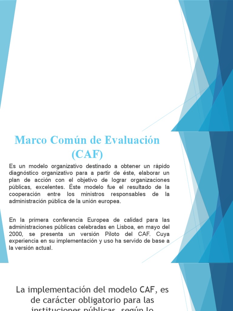 Marco Común de Evaluación (CAF) | PDF | Crecimiento personal y ...