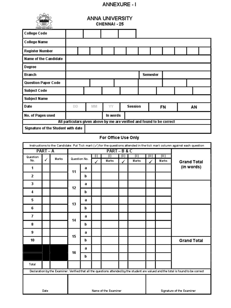 Cover & Envelope Page | PDF | Educational Assessment And Evaluation ...