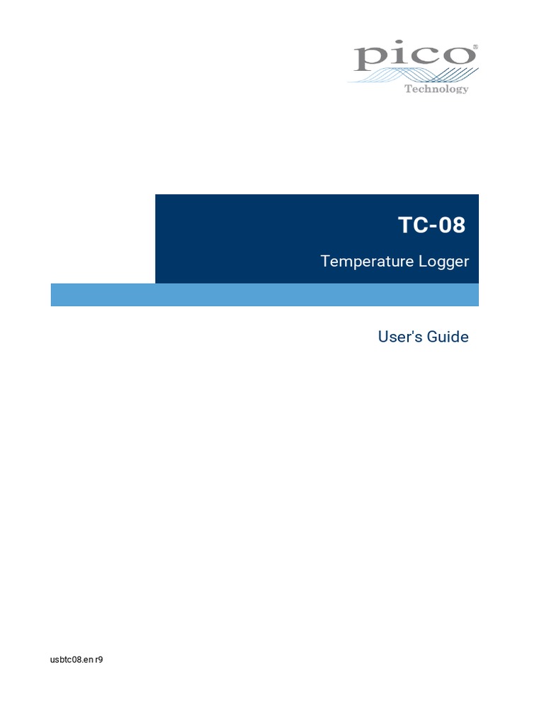 TC 08 Thermocouple Data Logger Users Guide | PDF | Thermocouple ...