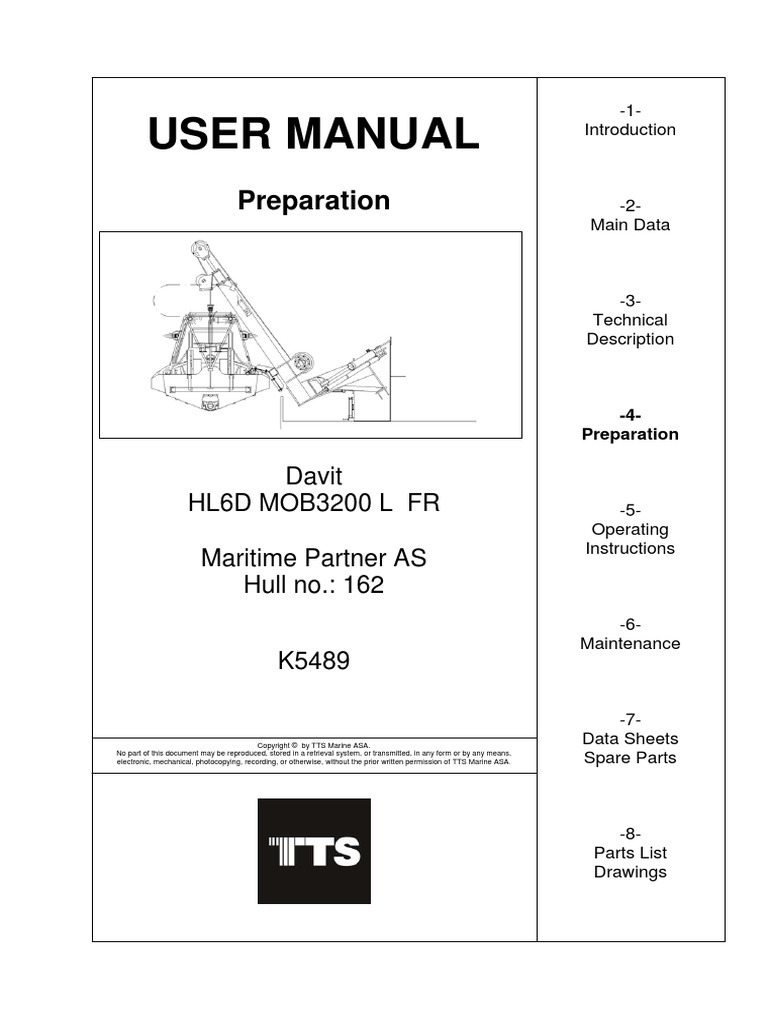 FRC Davit 4 Prep Installation | PDF | Pipe (Fluid Conveyance) | Valve