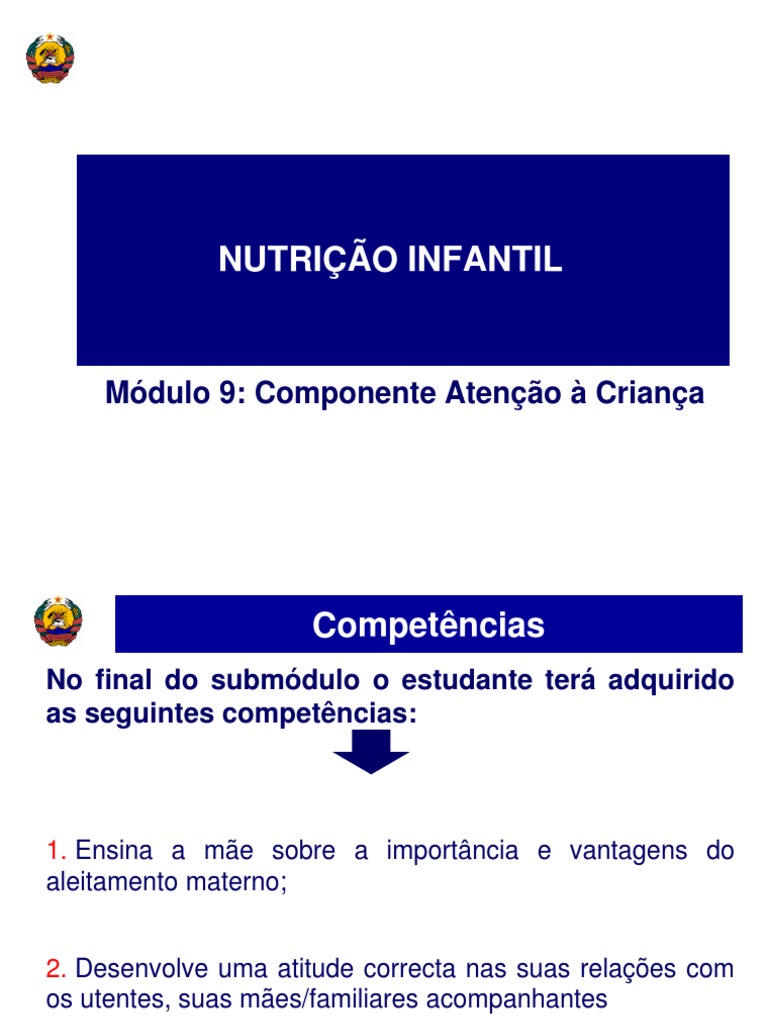 SUBMÓDULO 2c - NUTRICAO INFANTIL | PDF | Amamentação | Leite
