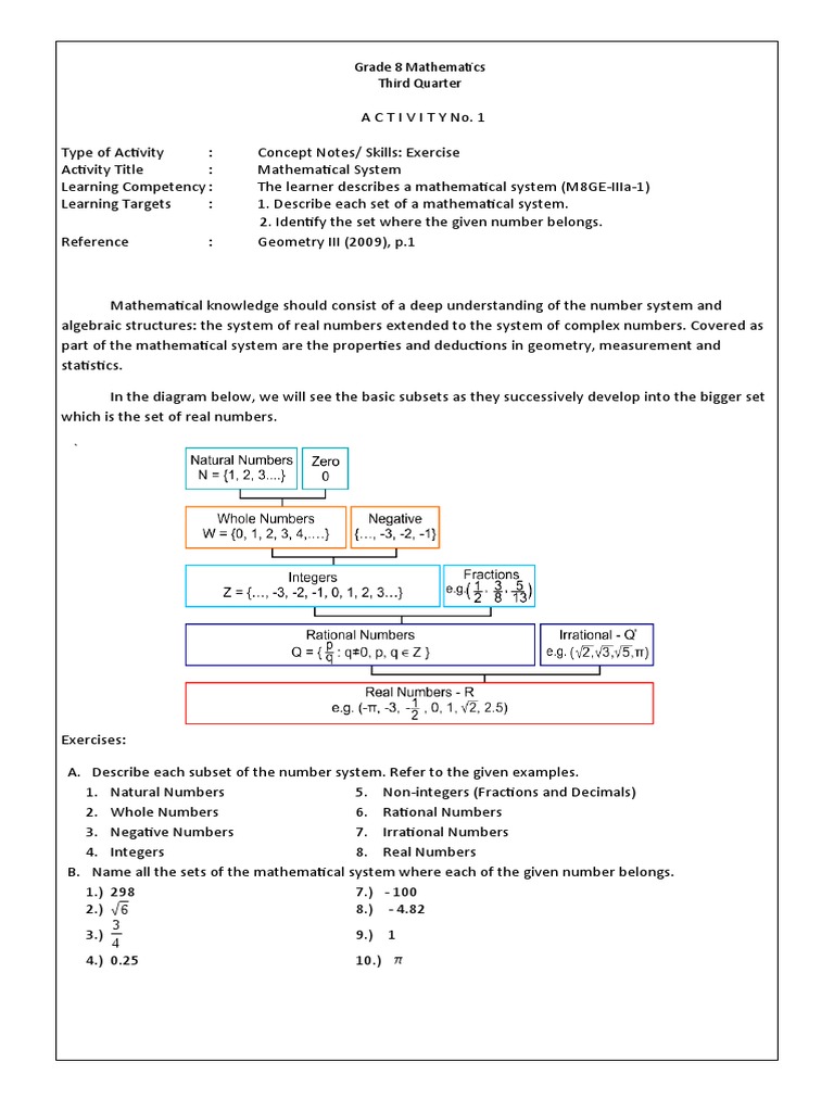 Grade-8 (Third Quarter) | PDF | Mathematical Proof | Axiom