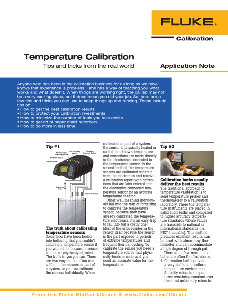 Temperature Calibration: Tips and Tricks From The Real World | PDF ...