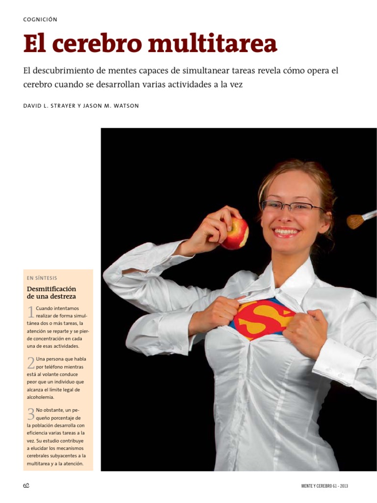 6.4 El Cerebro Multitarea | PDF | Cerebro | Teléfonos móviles