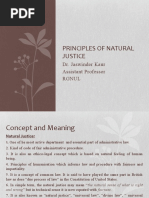 Natural Justice in Administrative Law | PDF | Justice | Crime & Violence