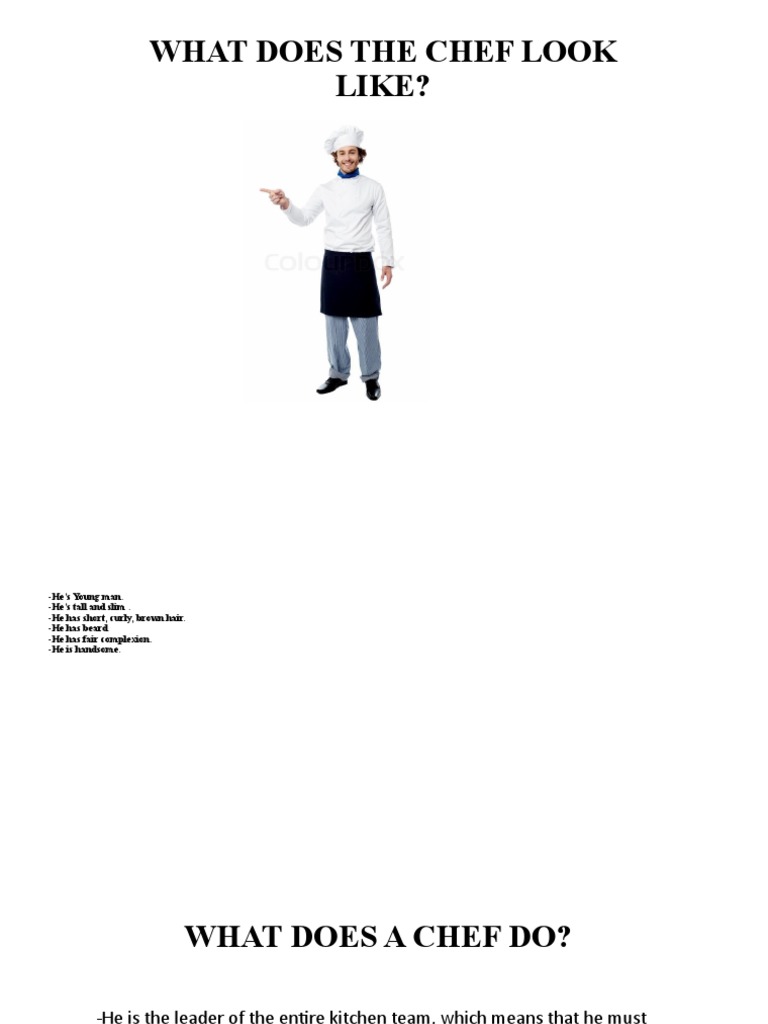 What Does The Chef Look Like | PDF