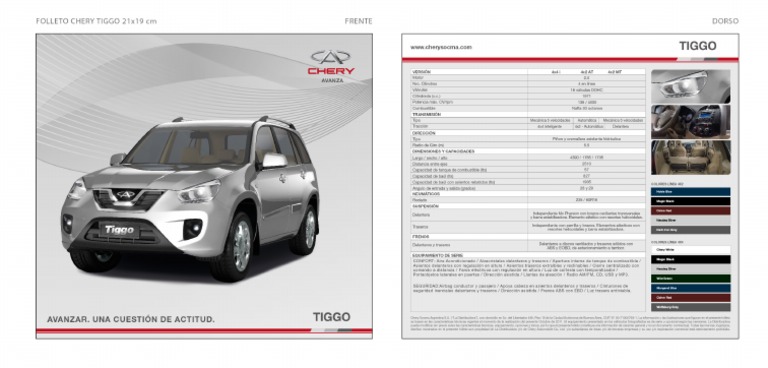Ficha Técnica Chery Tiggo | PDF