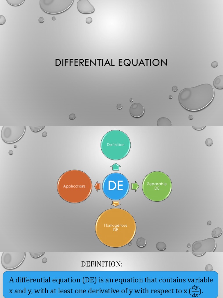 Differential Equation | PDF | Equations | Rates