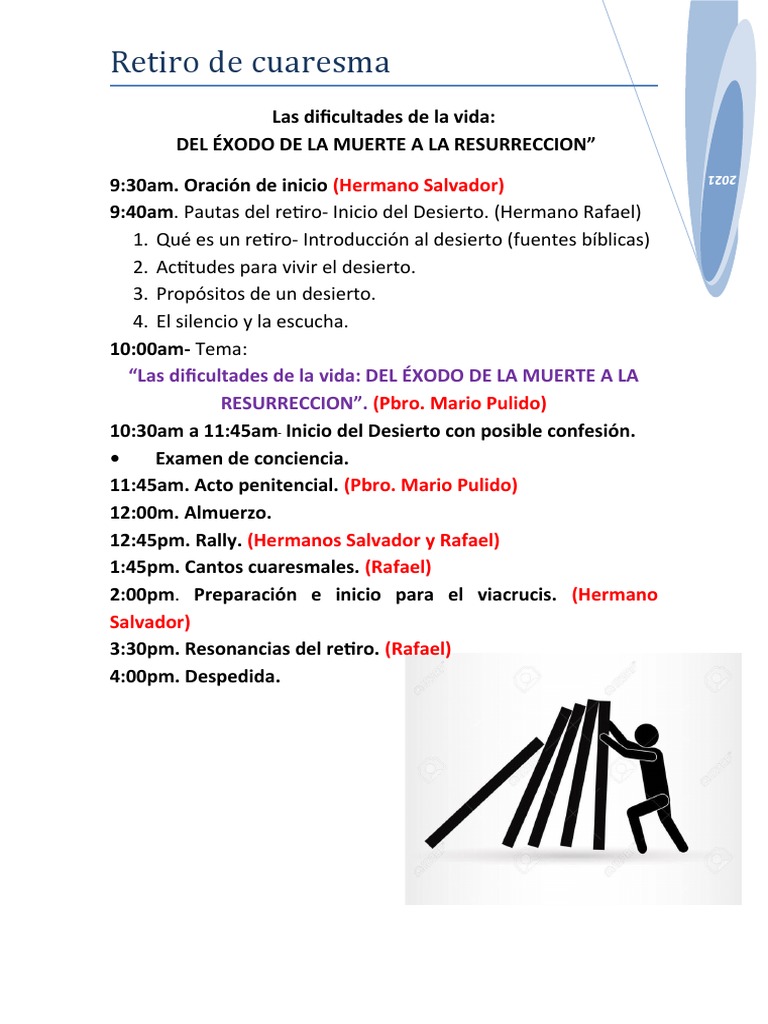Retiro Cuaresmal: Del Éxodo a la Resurrección | PDF | Ciencias sociales ...