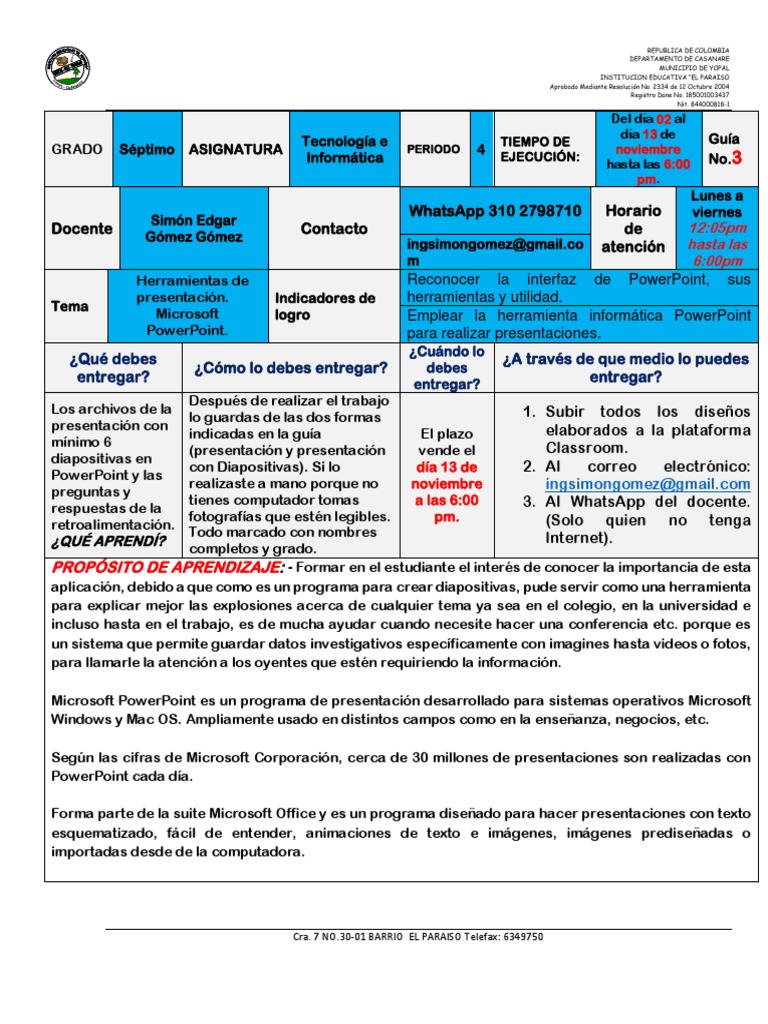 Guia 3 Animacion y Transiciones | PDF | Microsoft PowerPoint | Microsoft