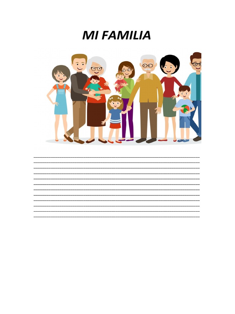 Ficha de Trabajo Mi Familia | PDF