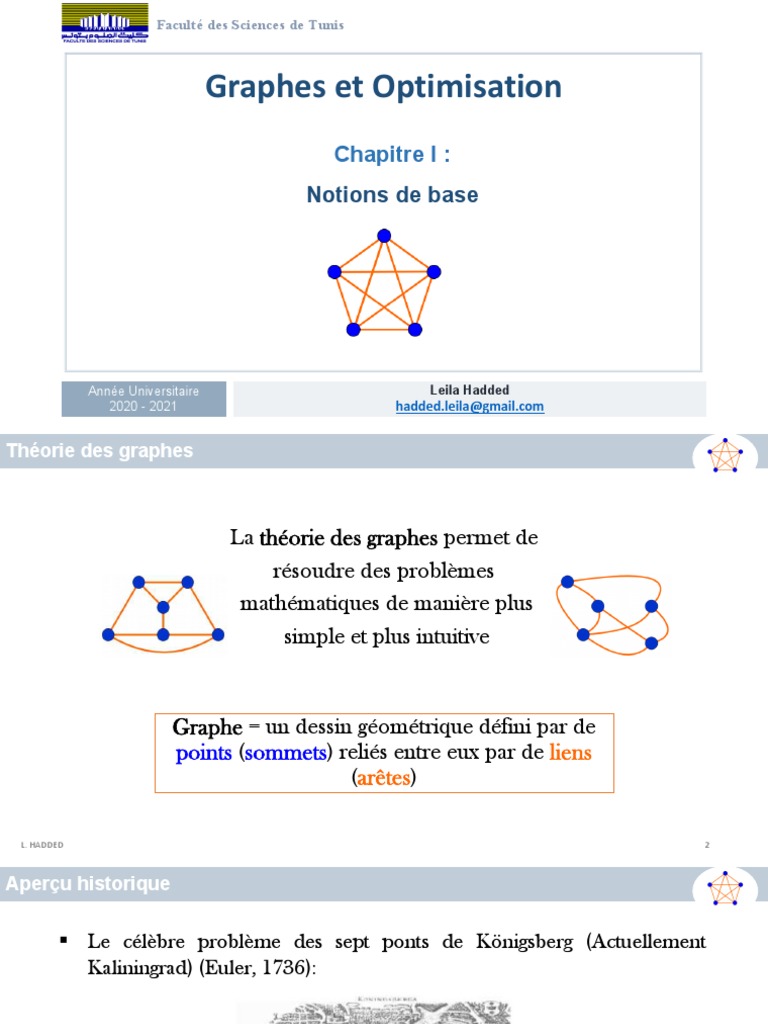 Chapitre1 GO Notions Et Vocabulaire | PDF | Théorie des graphes ...