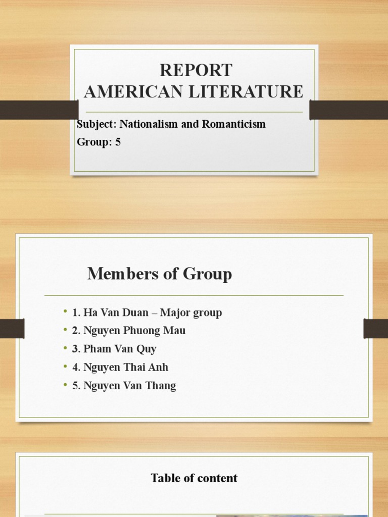 American Literature in the Romantic Era: Exploring Nationalism ...