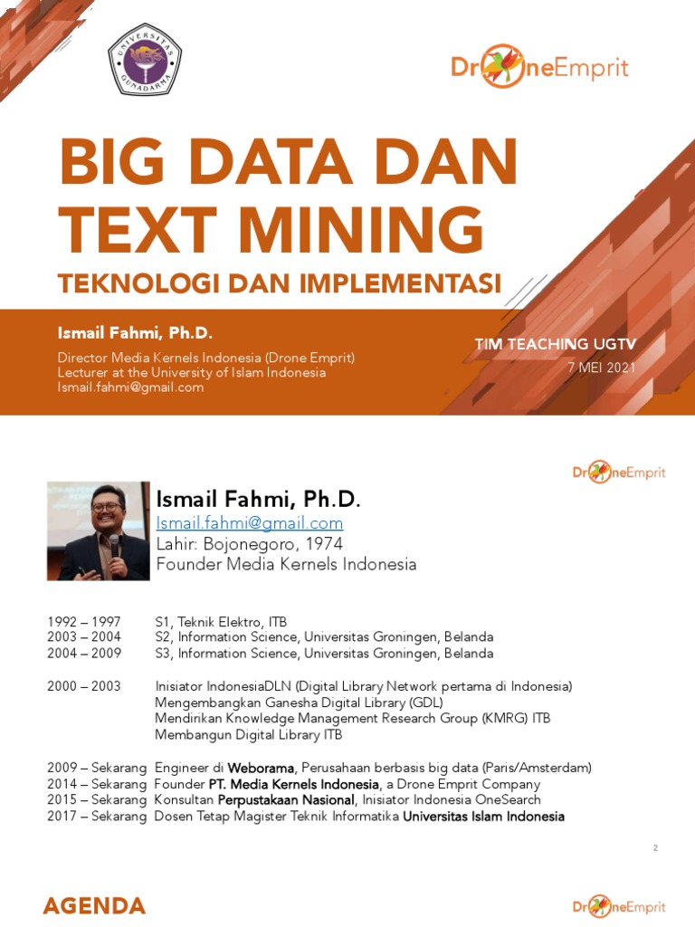Gunadarma Big Data Text Mining - Compressed | PDF | Analytics | Big Data