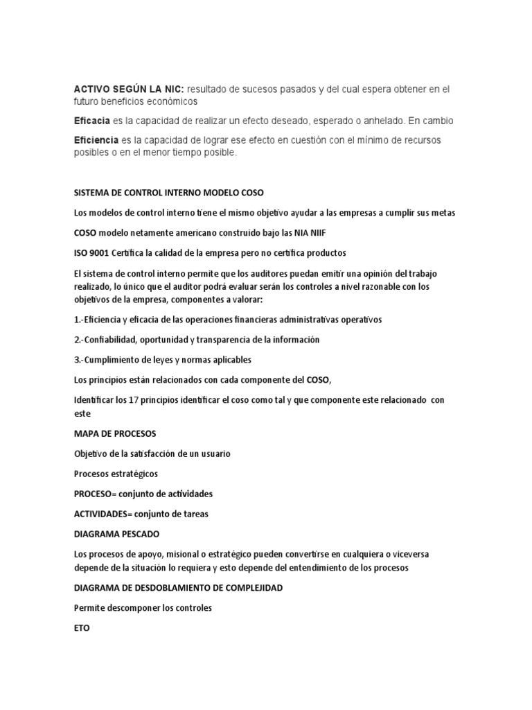 Sistema de Control Interno Modelo Coso | PDF | Auditoría | Contralor