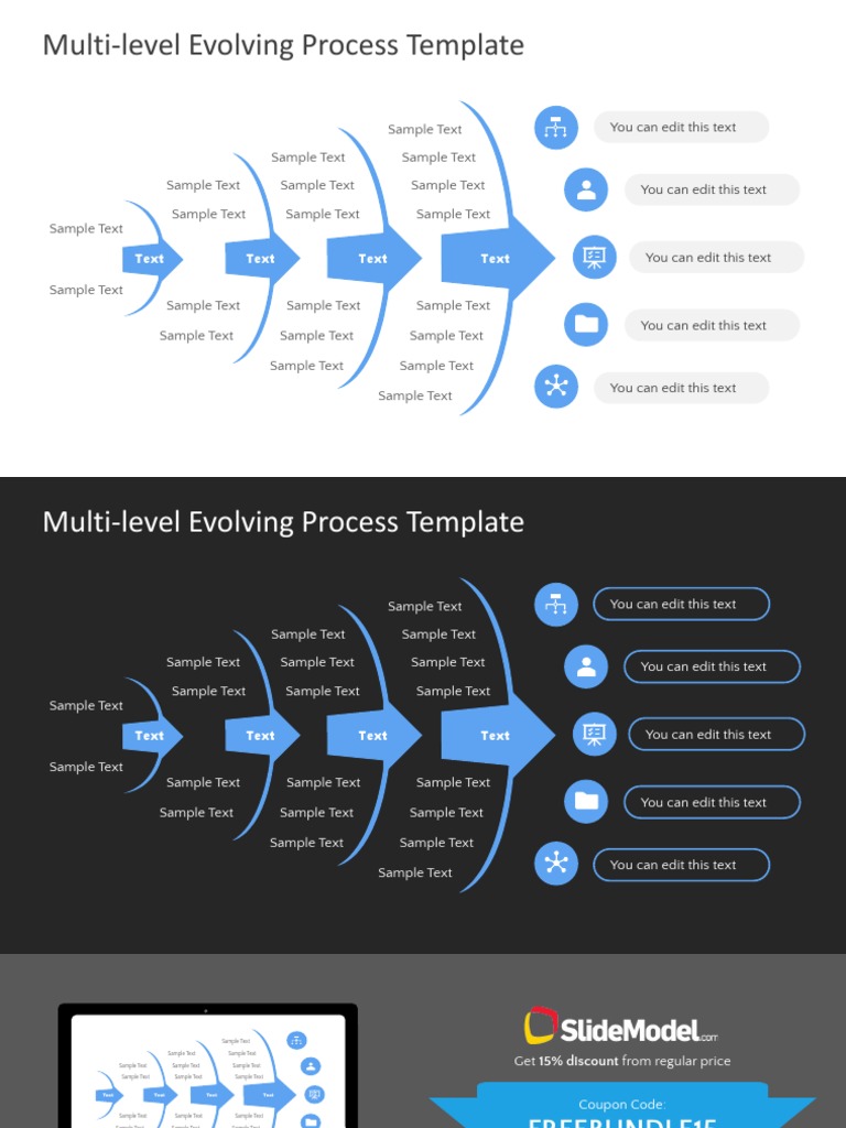 Free Multi-Level Evolving Process PowerPoint Template | PDF | Business ...