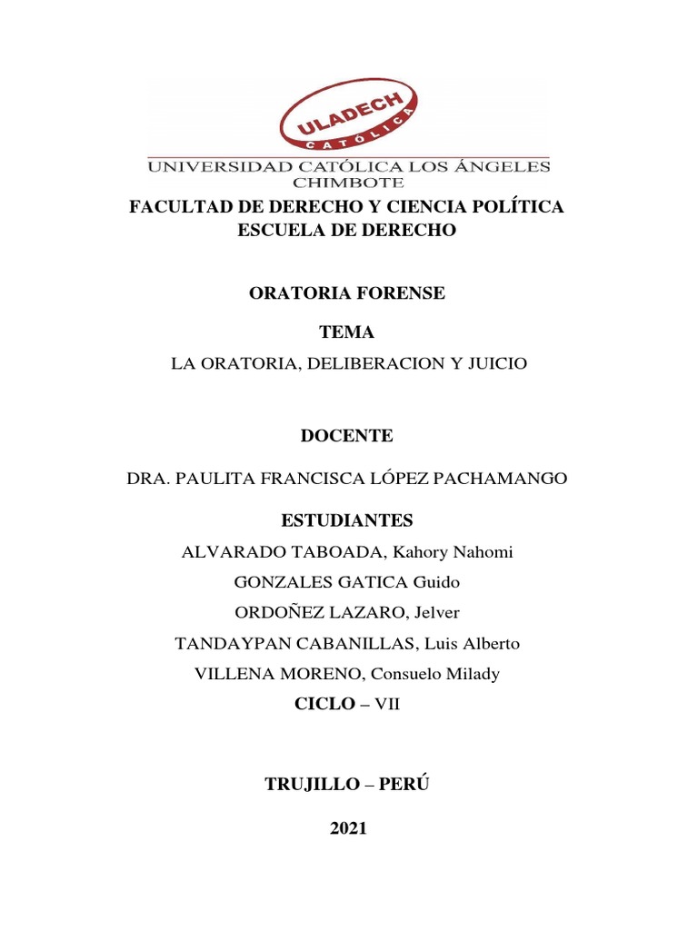 Actv.7 Oratoria Forense | PDF | Science | Ciencia y Tecnología