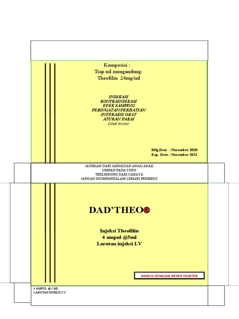 KOTAK AMPUL Teofilin | PDF