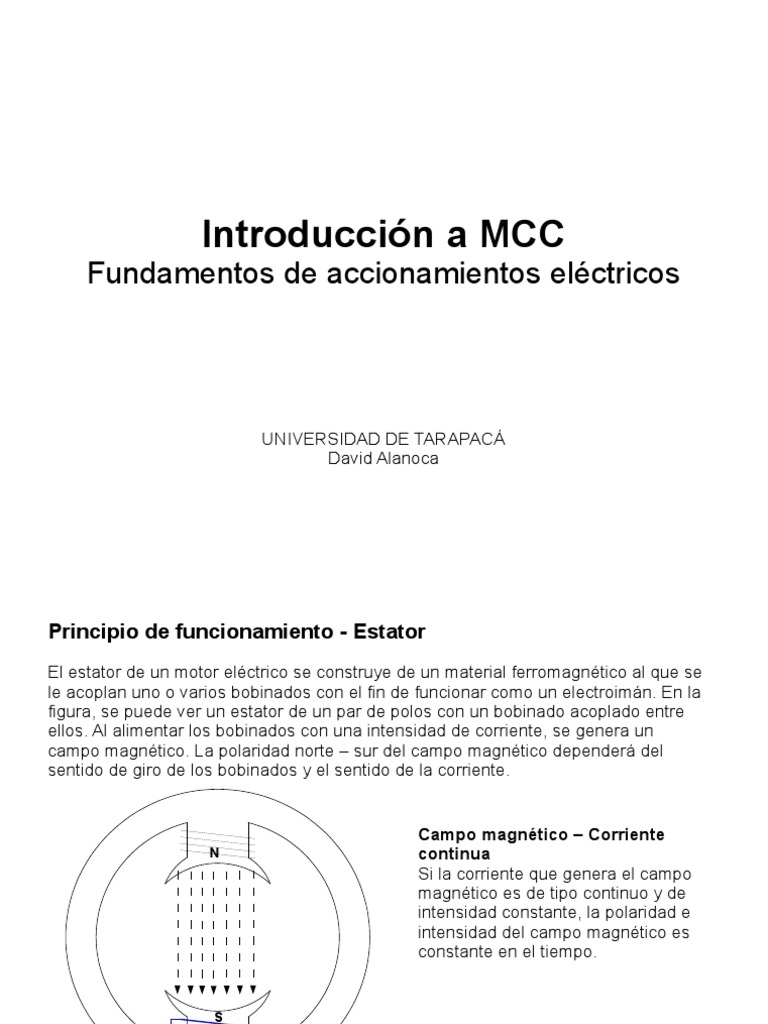 0.2- Introducción a MCC | PDF | Generador eléctrico | Inductor