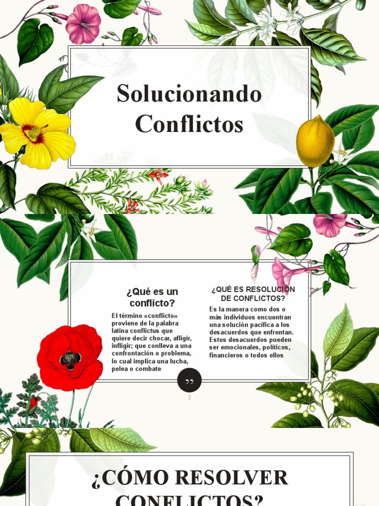 Resolucion de Conflictos | PDF