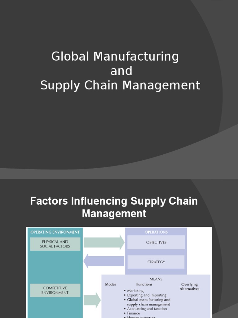 Global Supply Chain Insights | PDF | Supply Chain | Procurement