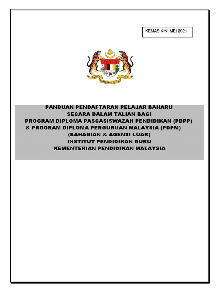 06 - Panduan Pendaftaran PPPB PDPP | PDF