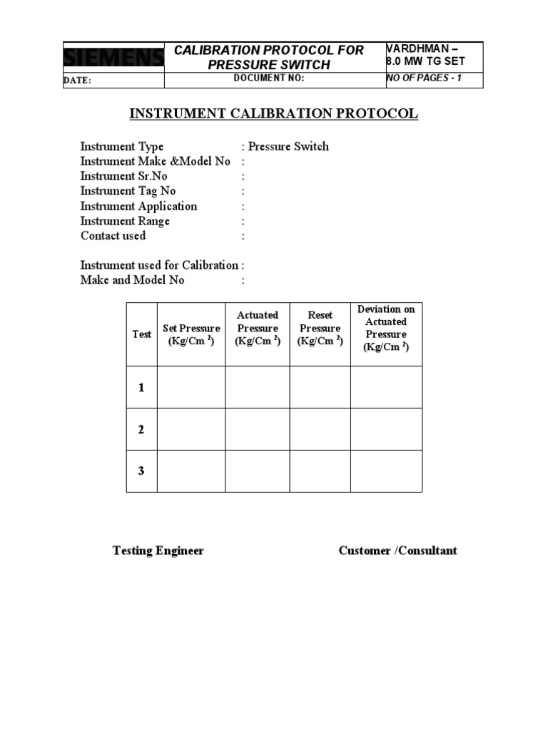Pressure Switch | PDF