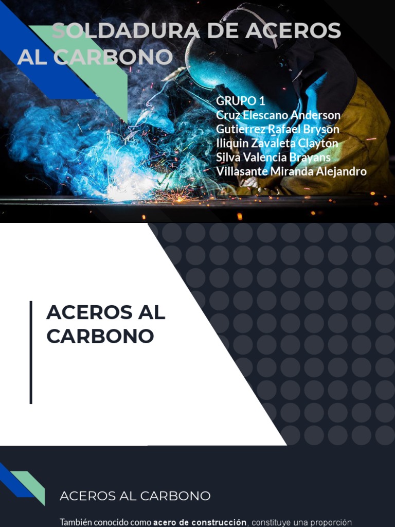 Soldadura de Aceros Al Carbono | PDF | Acero | Soldadura