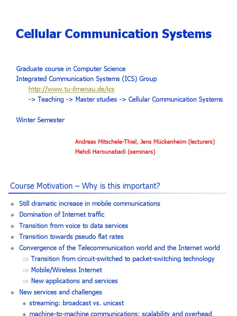 Cellular Communication Systems | PDF | Lte (Telecommunication) | High ...