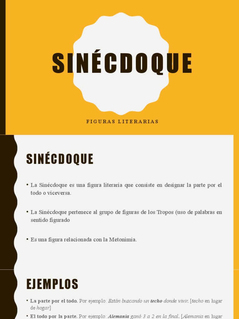 Sinecdoque Calambur | PDF | Clásicos