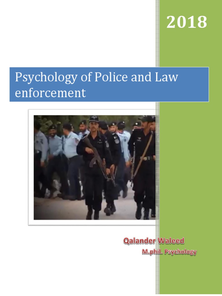 Police Psychology-Notes | PDF | Inspector | Constable