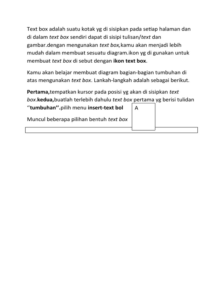 Fungsi dan Cara Menggunakan Text Box | PDF | Griya & Taman | Seni