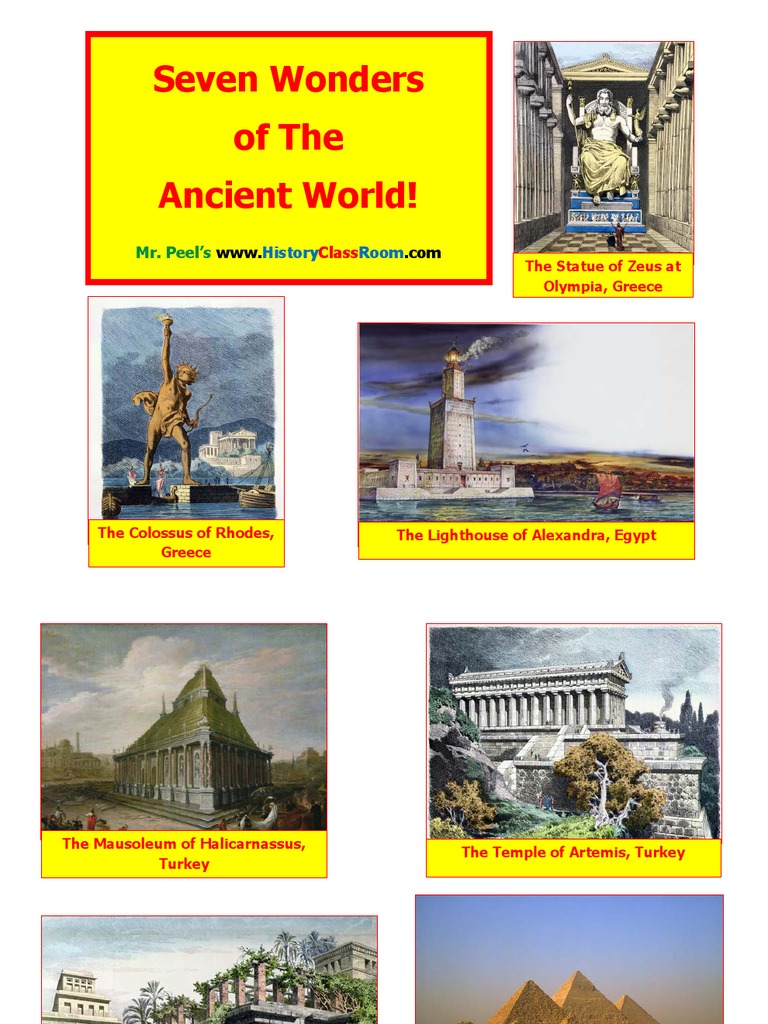 Seven Wonders of The Ancient World!: Mr. Peel's | PDF