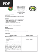 Detailed Lesson Plan Skimming Scanning | PDF | Speed Reading | Lesson Plan