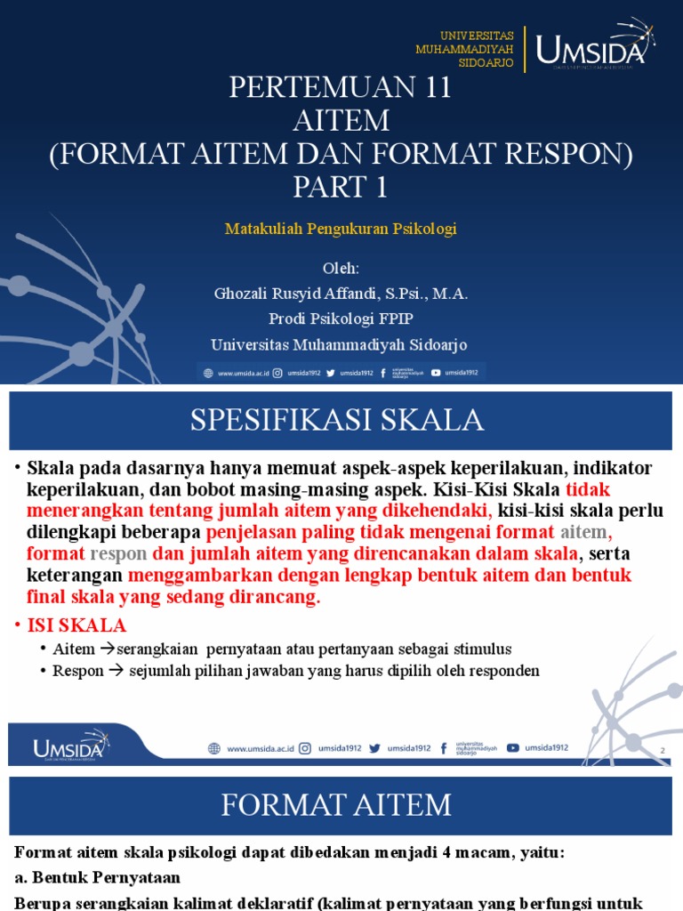 Menulis Aitem Dan Respon Part 1 | PDF