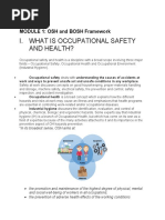 Module 1 - OSH and The BOSH Framework | PDF | Occupational Safety And ...
