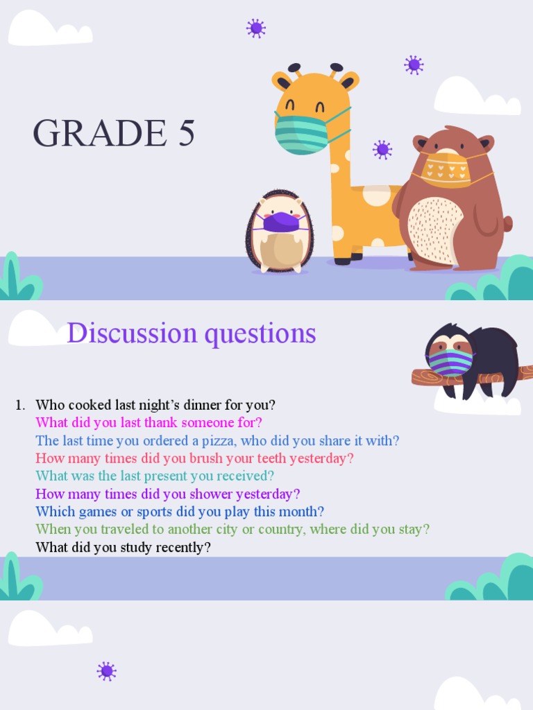 Grade 5 - Regular Verbs | PDF