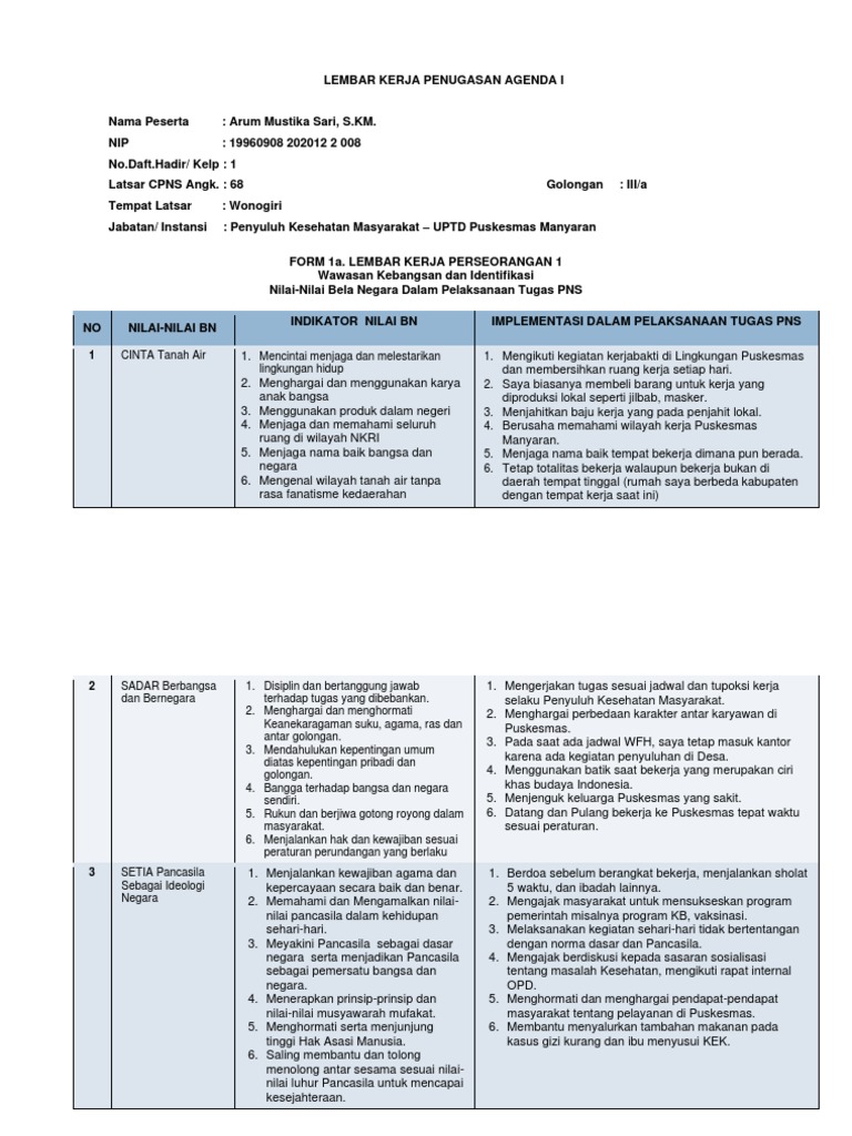 Tugas Individu Sikap Dan Perilaku Bela Negara | PDF