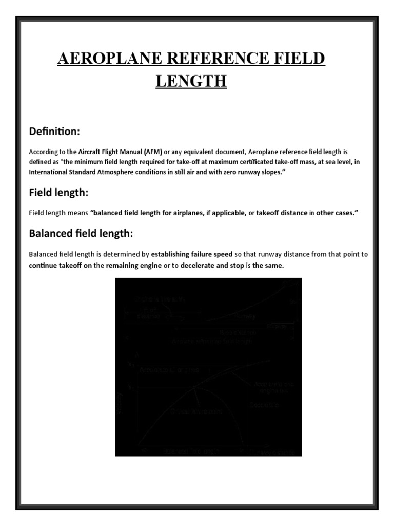 Aeroplane Reference Field Length | PDF | Takeoff | Runway