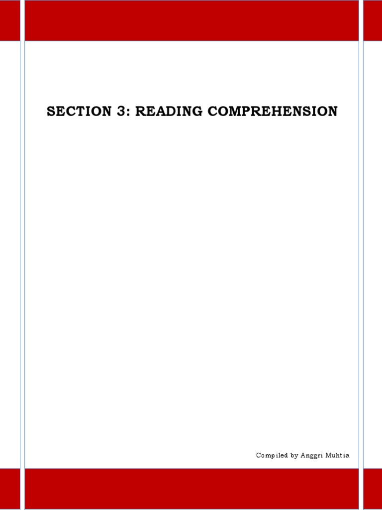Section 3 - Reading Comprehension | PDF