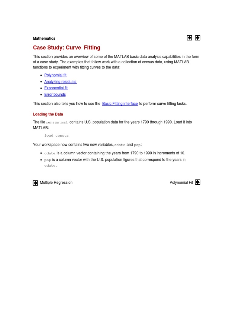 Curve Fitting Case Study: Polynomial, Exponential, and Error Bound Analysis | PDF | Errors And ...
