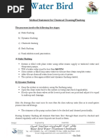 Water Tank Cleaning Method of Statement | PDF | Water | Disinfectant