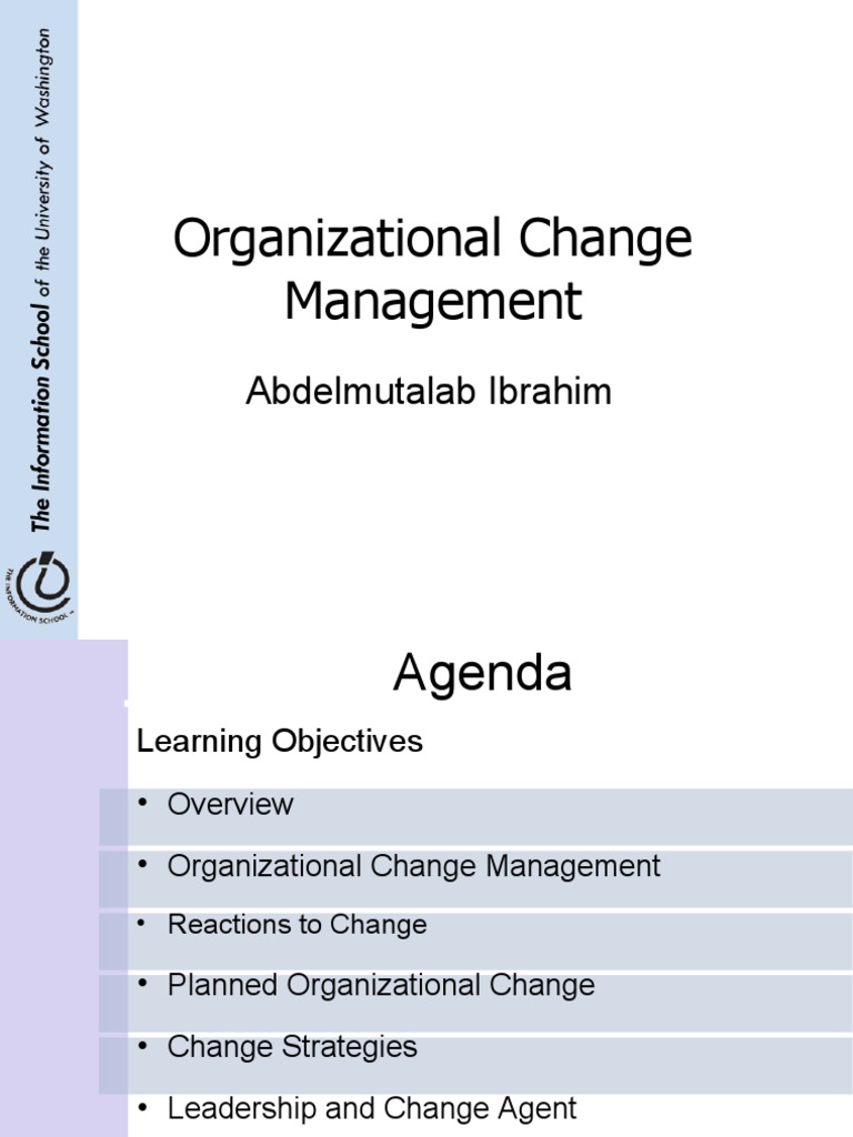 Organizational Change Management | PDF | Change Management ...