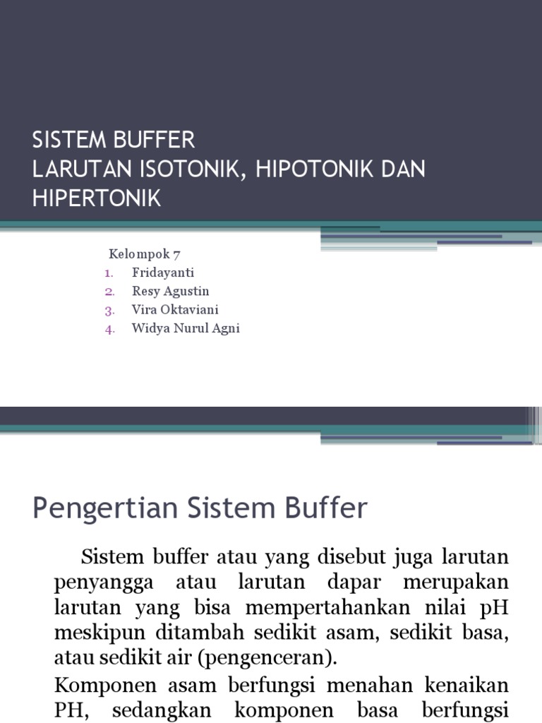 Sistem Buffer | PDF